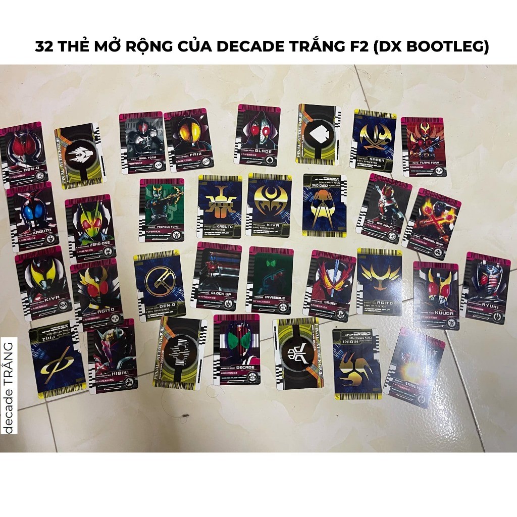 [CARD SET AS PICTURED] 32 Decade cards for DX Bootleg Decade White ...