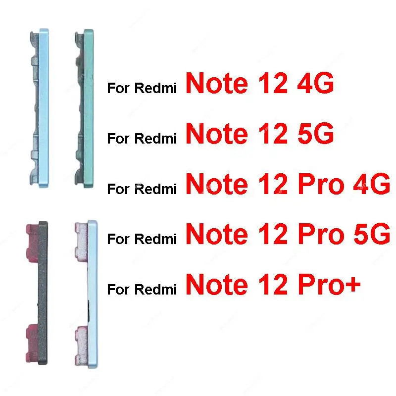 Up/Down Volume Side Button For Xiaomi Redmi Note 12 Pro Plus 4G 5G ...