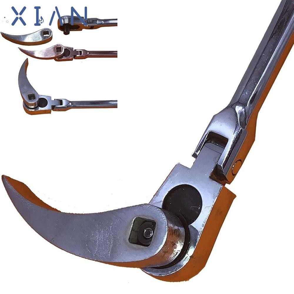 XIANEE 1/2Pcs Crowbar Adapter Head Tools, Adjustable Angle Fits 3/8 ...