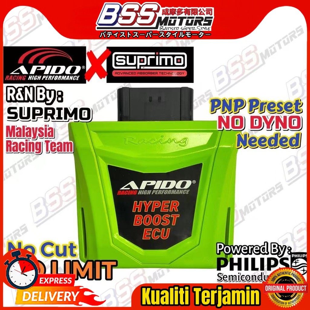 Apido Racing Hyper Boost ECU PNP No Dyno RS150 LC135 V8 RSX150 Y15ZR ...