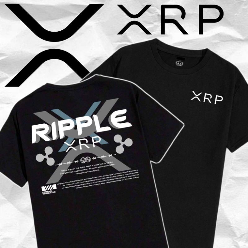 HITAM KAOS XRP RIPPLE TSHIRT CRYPTO XRP DECENTRALIZED FINANCE BLOCKCHAIN KRIPTO / Cotton Combed ...