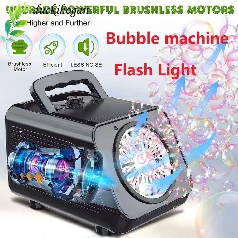 DUCKIHOGAN Bubble Blower, 1 Fan Upgrade Automatic Bubble| Plastic ...