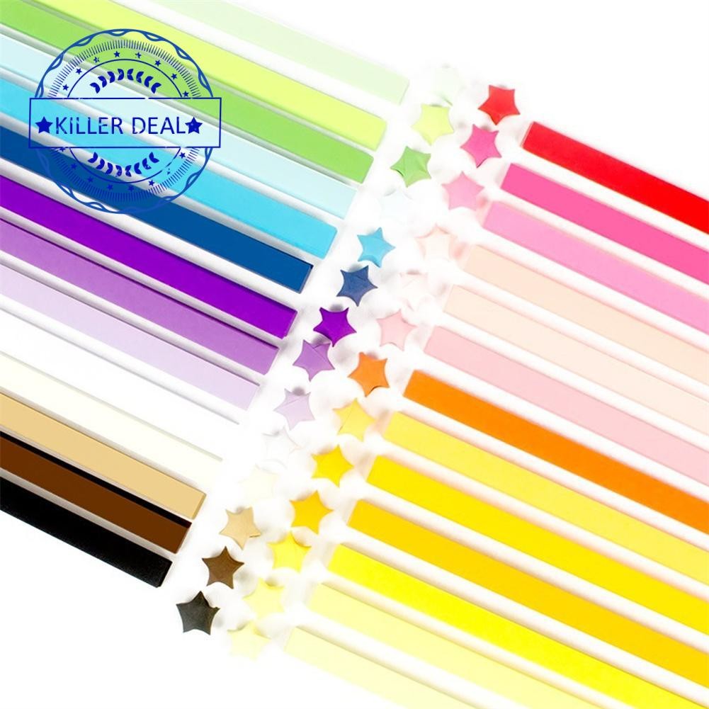 540/560 Sheets Star Origami Paper Multiple Color Star Strips Solid ...