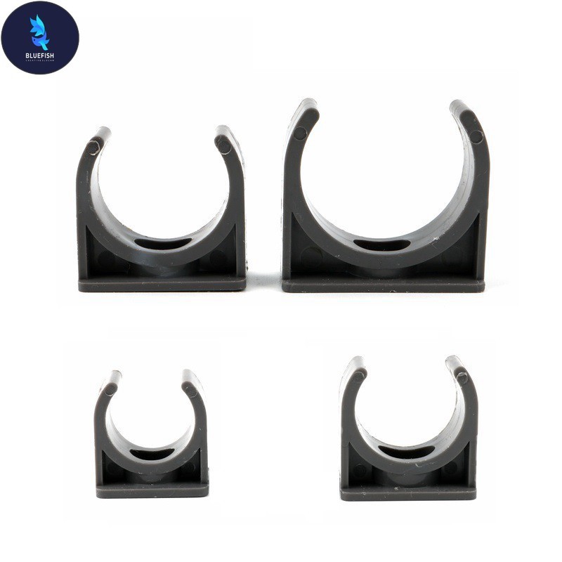 BF 10pcs PVC Pipe Clamp 20/25/32/40/50mm Paip Bracket PVC Pipe Support ...