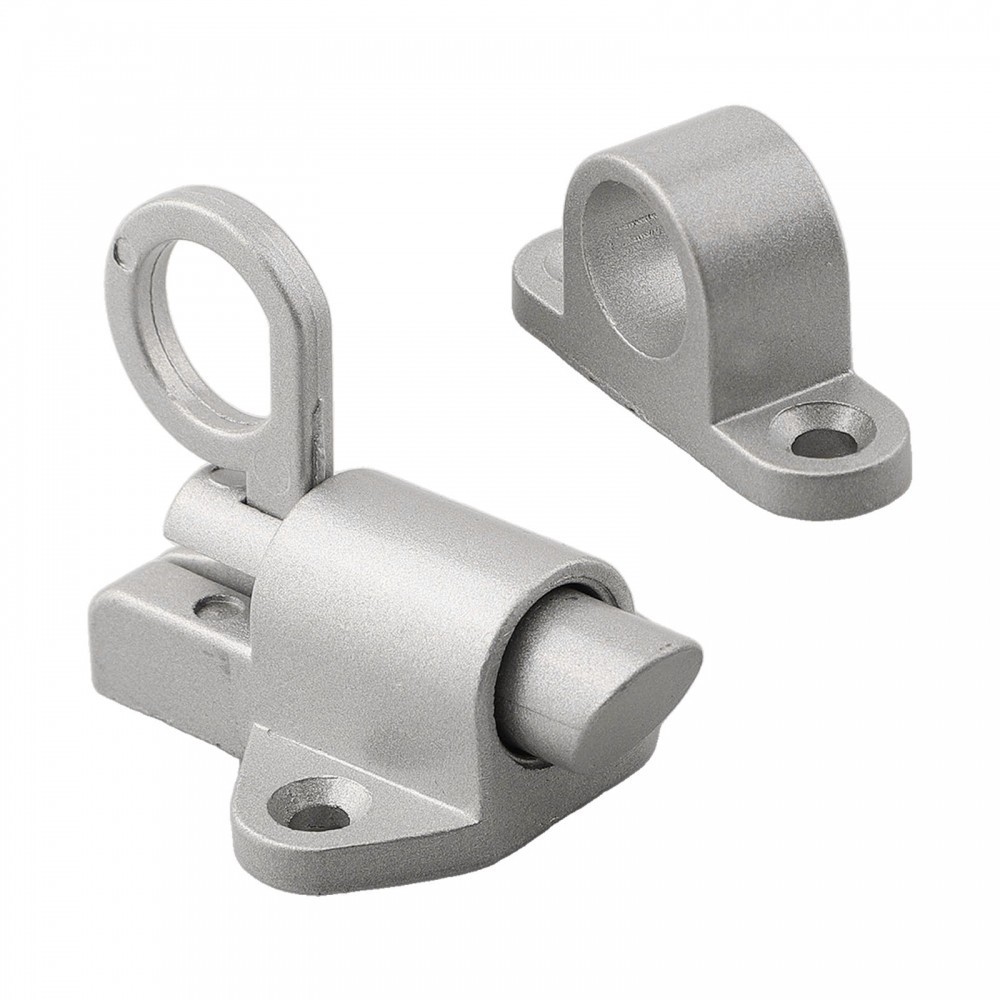 Self-closing Latch Bolt Spring Loaded Black/White/Silver Pull Ring ...