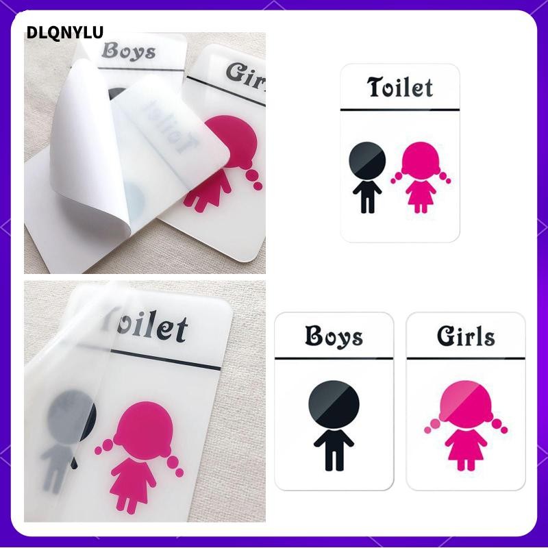 [dlqnylu] Children Restroom Sign Toilet Sign Acrylic Decor Door ...