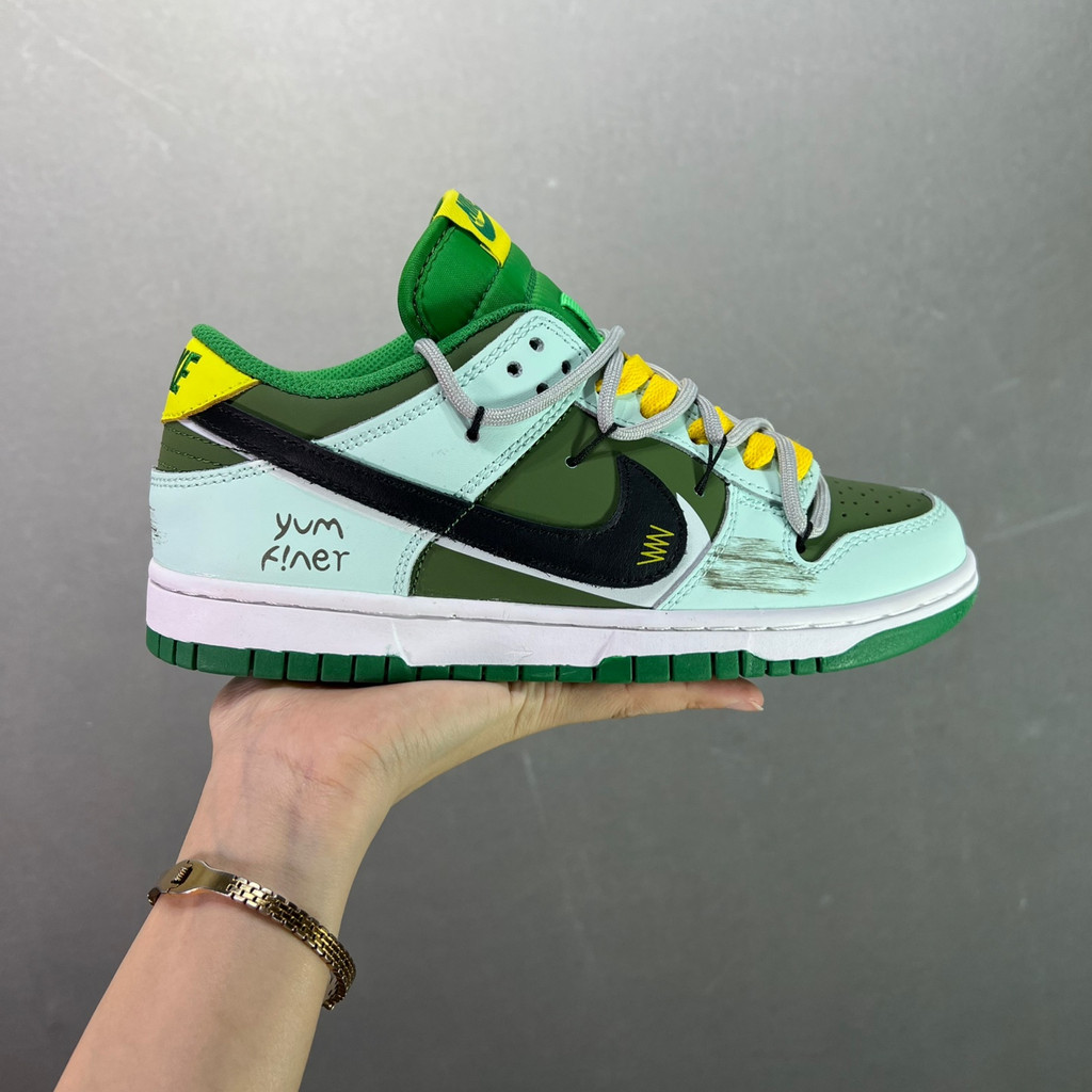 Nike Dunk Low Green Lemon Low-Top Casual Sneakers | Shopee Malaysia