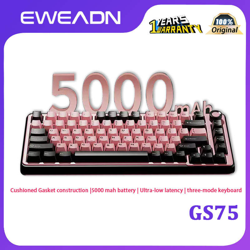 EWEADN GS75 Customized Mechanical Keyboard Wireless Bluetooth Three ...