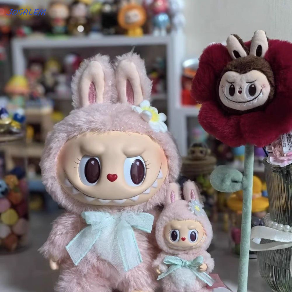 JOSALEM Labubu Doll Figurine, Cartoon Stuffed Toys Mokoko Plush Dolls ...