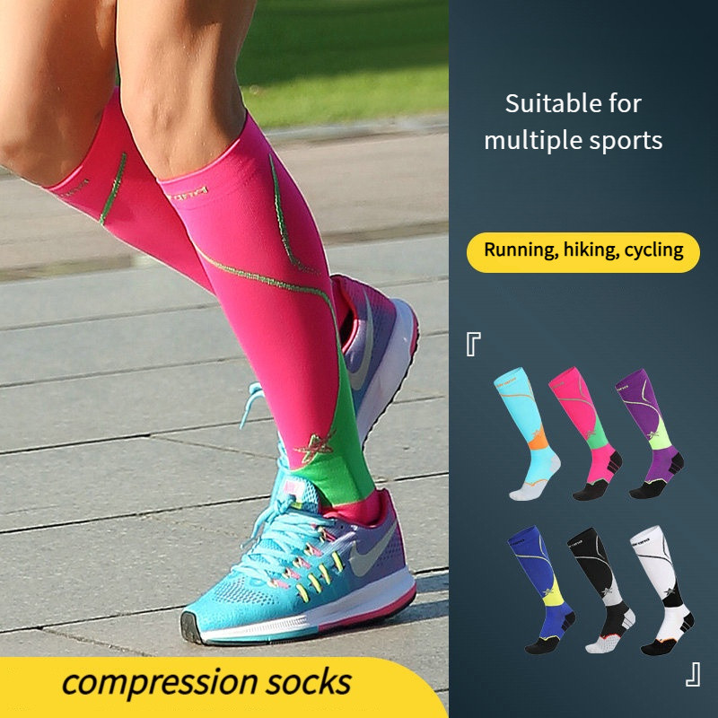 Professional Marathon Running Socks, Men Women Sports Compression Socks ...