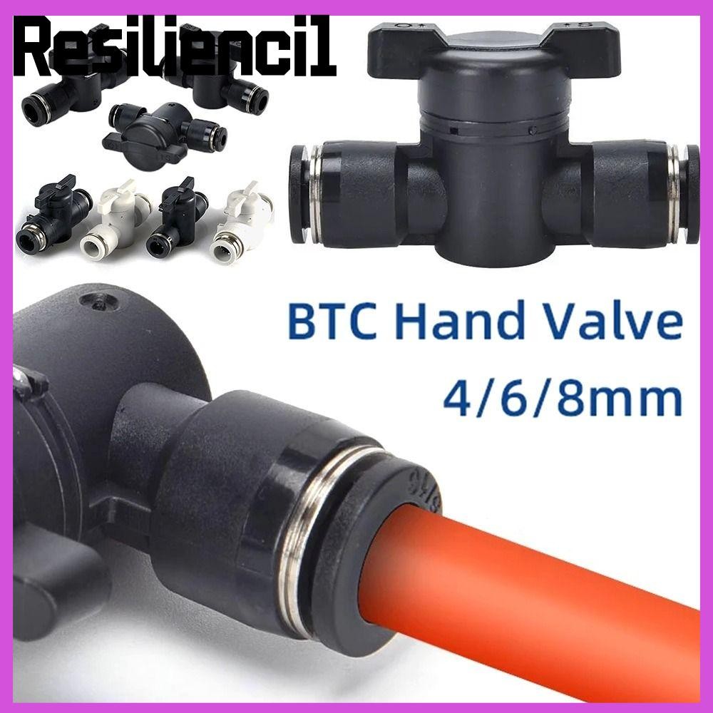 RESILIENCI1 1Pcs Hand Valve, Pipe Fitting 4mm 6mm 8mm Pneumatic Valve ...
