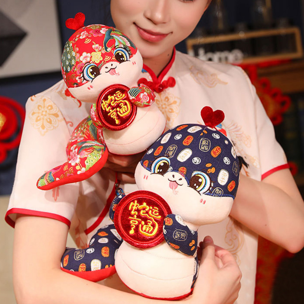 Snake Plush Toy Chinese New Year Decoration Festive Snake Plush Toy ...