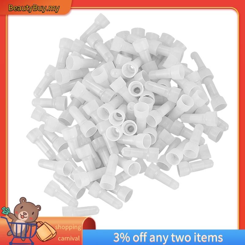 [In Stock]100pcs 22-16 GA AWG Closed End Crimp Caps Splice Gauge Wire ...
