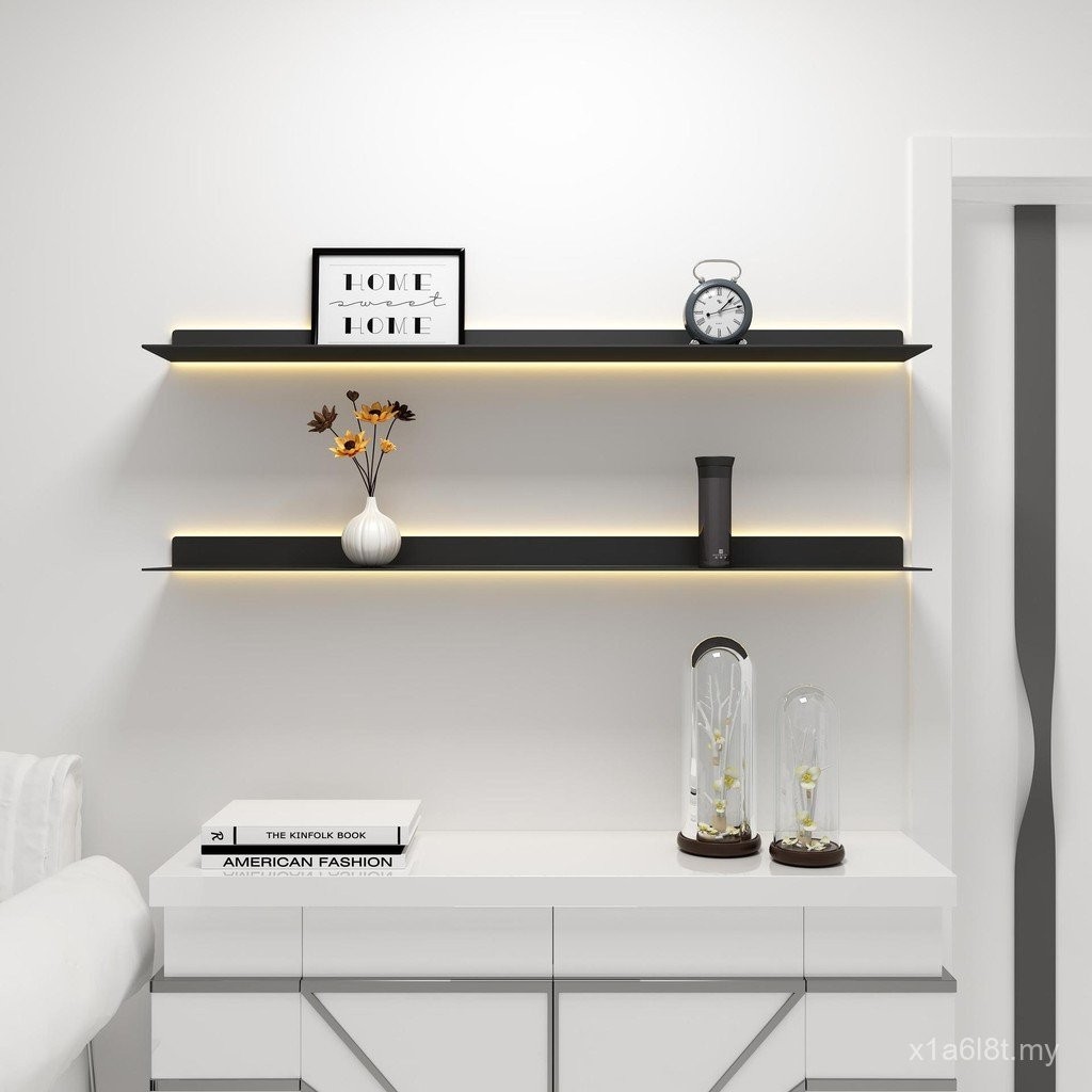 S-flat Board Luminous Wall Display Rack Wall-Mounted Decorative ...