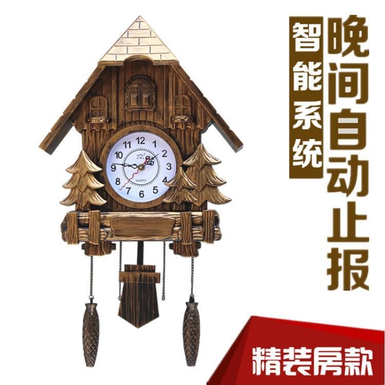 Cuckoo Clock Cuckoo Wall Clock Silent Painted Retro European Style ...