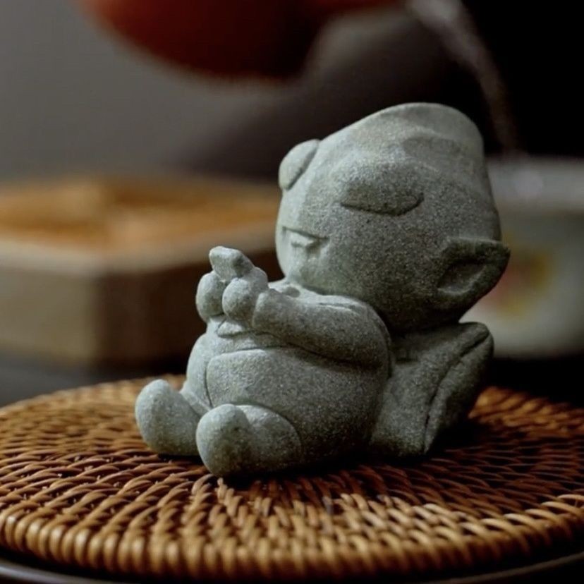 Ultraman Creative Funny Blue Sandstone Tea Pet Incense Insert Ornaments ...