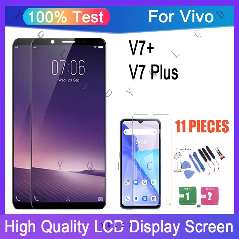 Original Vivo V7 Plus V7+ LCD Display Touch Screen Digitizer With Frame Replacement | Shopee ...