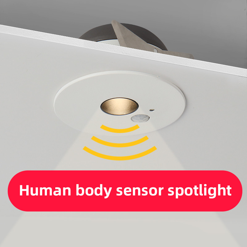 recessed human body sensor spotlights, entrance corridors, corridors ...