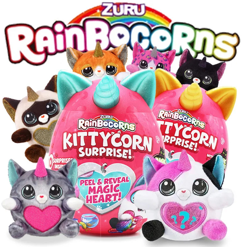 Original Zuru Rainbocorns Unicorn Kitty Plush Toys Surprise Magic Egg ...