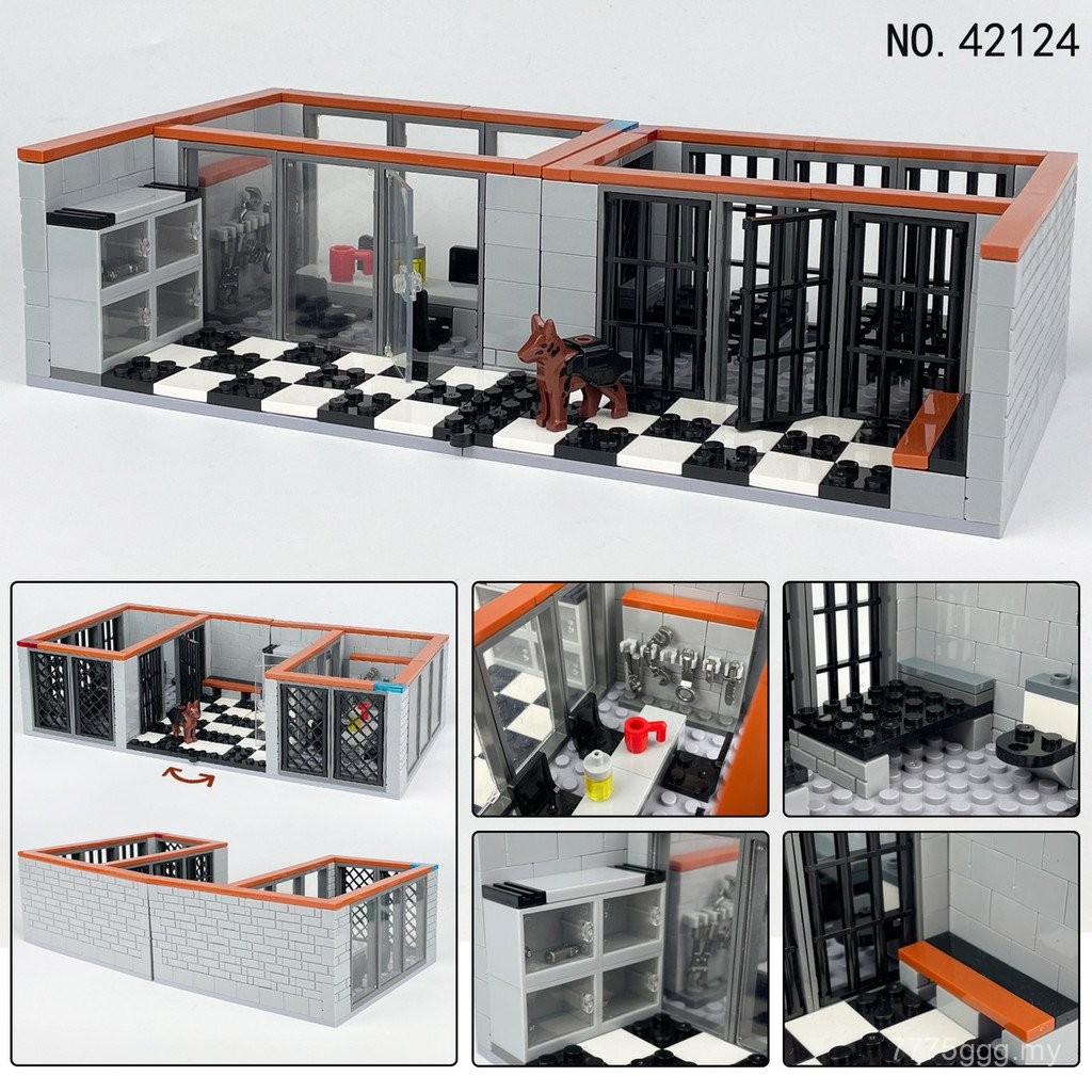 Compatible with Lego Prison Cell Model Small Particle Prisoner Police ...