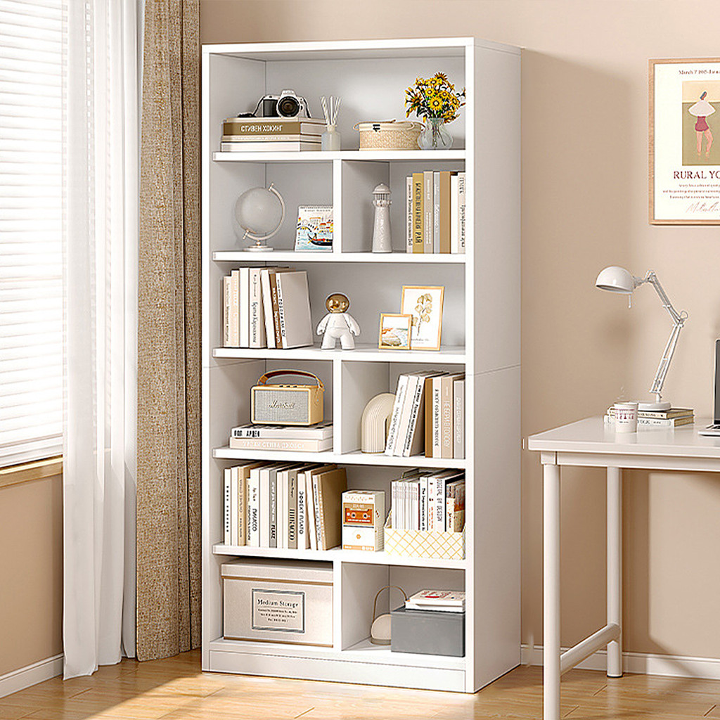Europe Style 6 Tier Bookcase Multipurpose Bookshelf Office Living Room ...