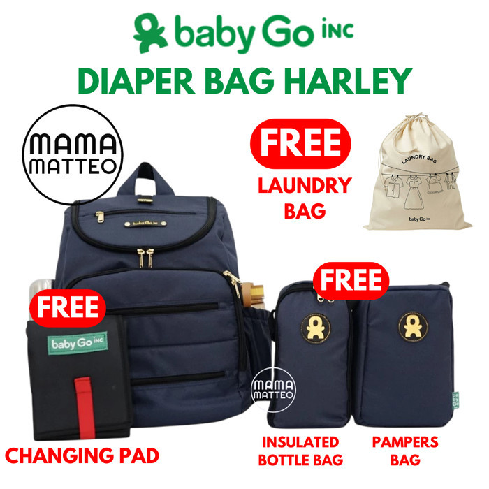 Babygo Inc Harley Backpack Diaper Bag / BABY Equipment Organizer ...
