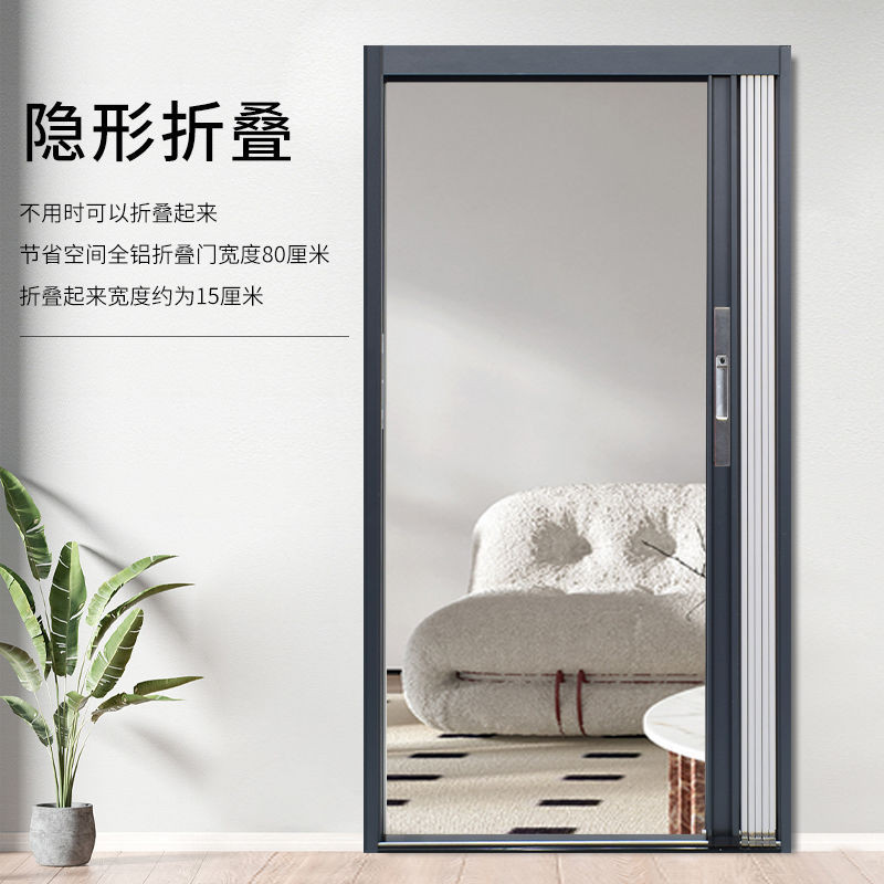 Semua pintu lipat aloi aluminium dapur penerimaan gas balkoni tidak ...