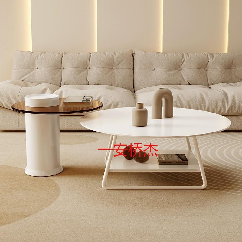 ZH cream cream cream meja kopi ruang tamu moden mewah ringan pangsapuri ...