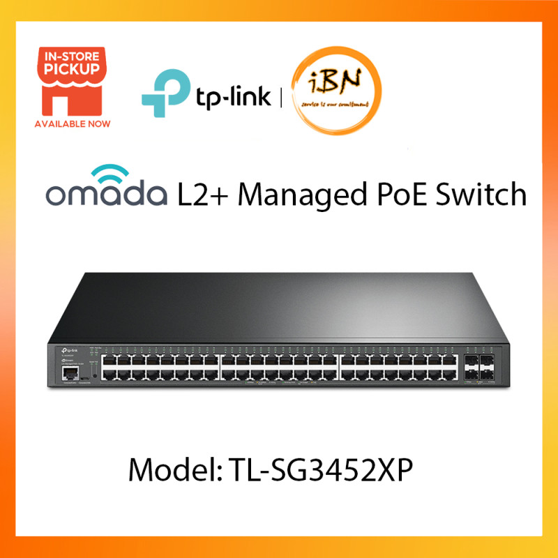 TP-Link TL-SG3452XP JetStream 48-Port Gigabit and 4-Port 10GE SFP+ L2 ...