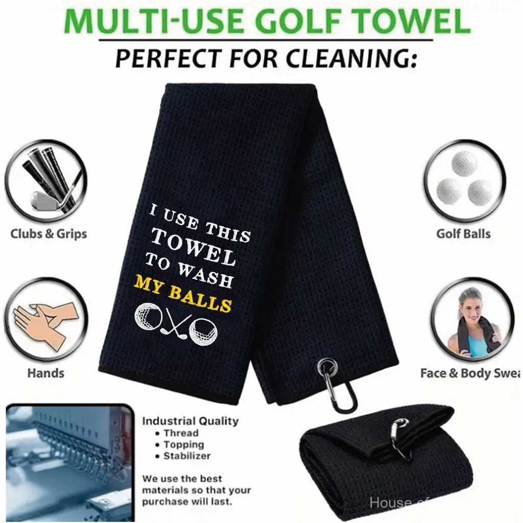 Cross-border Golf Towel Pineapple Golf Towel Absorb Water Quick-Drying ...