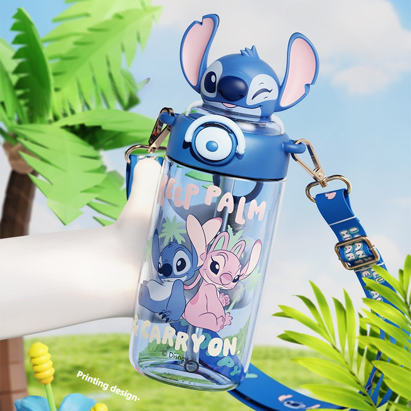 Stitch Sunshine Space Cup 750ml Large Outdoor Water Bottle with Straw ...