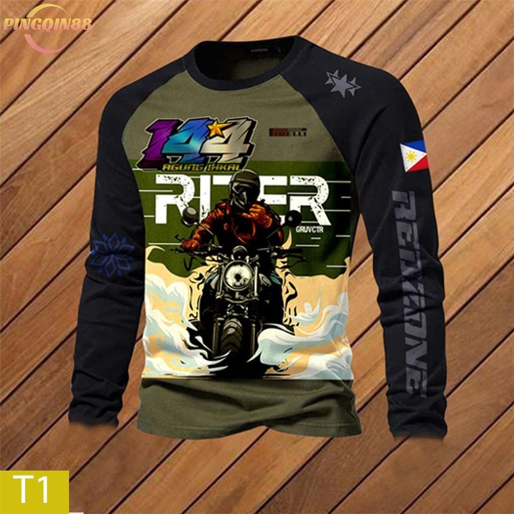 Long Sleeve Fully Sublimated High Quality Motorcycle Riding Jersey ...