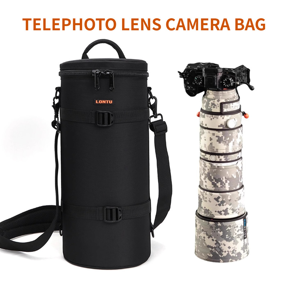 Telephoto Lens Camera Crossbody Bag for Sony 200-600 Fujifilm 150-600 ...