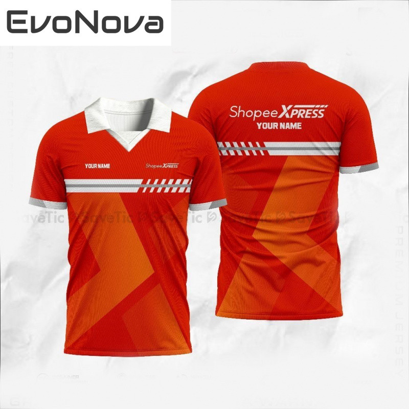 SPX express Shopee xpress rider short sleeve v-neck tshirt for Delivery ...