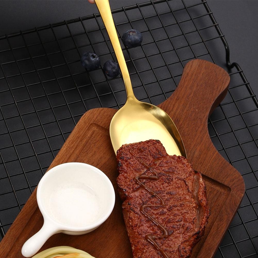 Extra Thick Stainless Steel Big Spoon Public Spoon Tablespoons Buffet ...