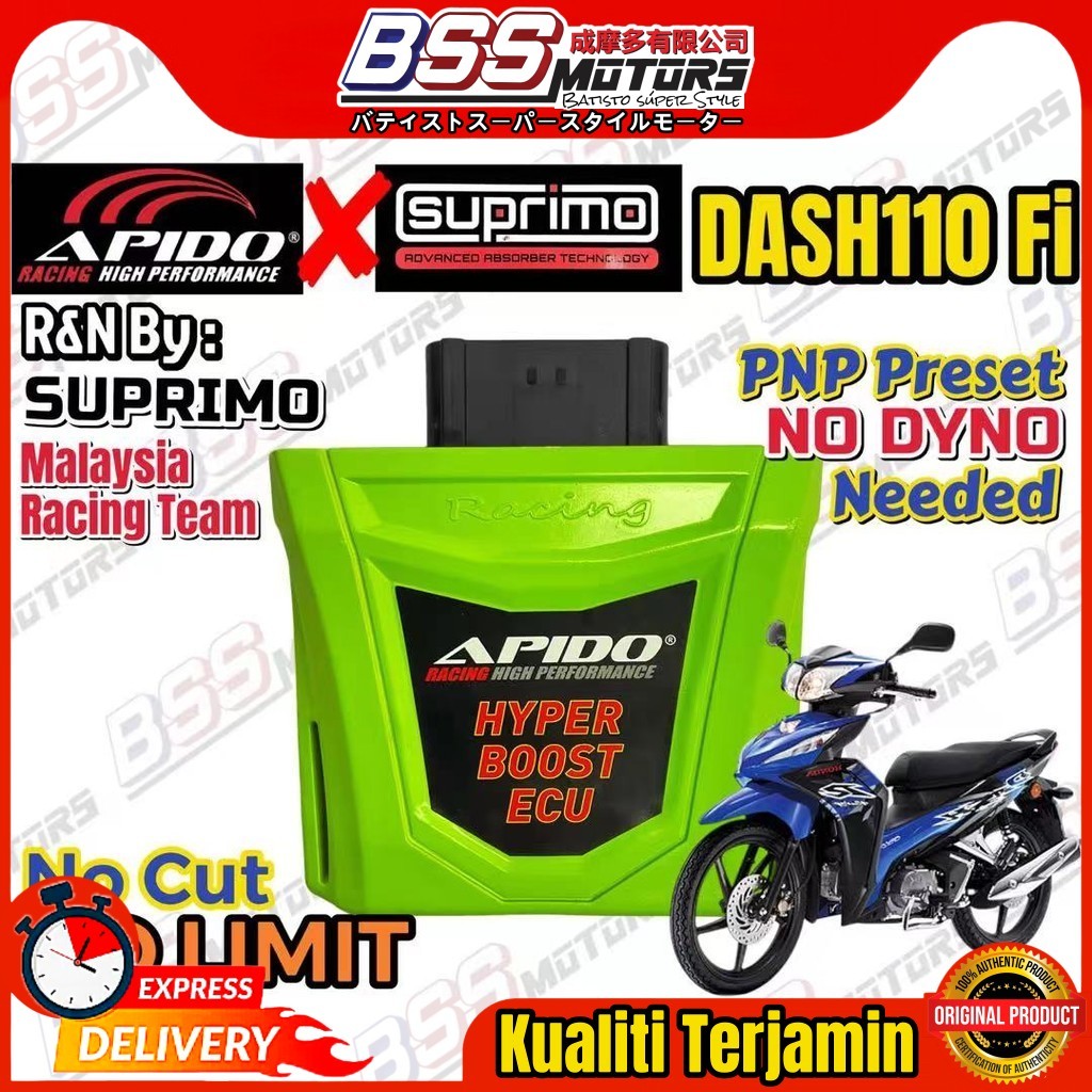 DASH110 Fi Apido X Suprimo Racing Hyper Boost ECU PNP No Dyno No Cut ...