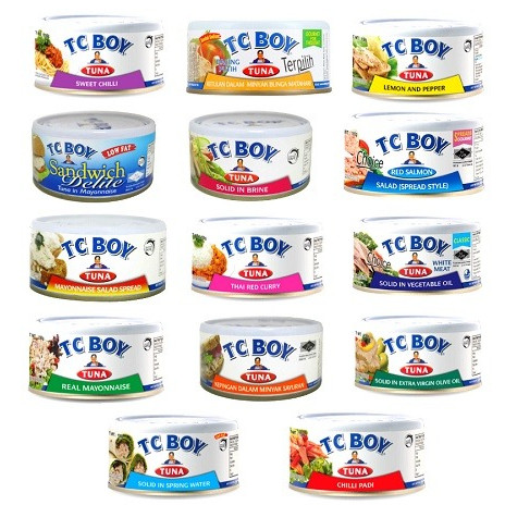 TC BOY Tuna & Salmon 150g Assorted - Salad Spread, Extra Virgin Oil ...