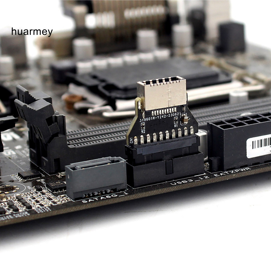 HUARMEY Desktop Motherboard Adapter Vertical Usb 19/20pin to Type E ...