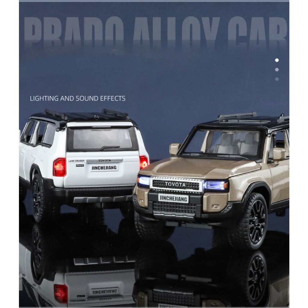 1:32 Toyota Prado Land Cruiser High Simulation Alloy Pull-Back Vehicle ...