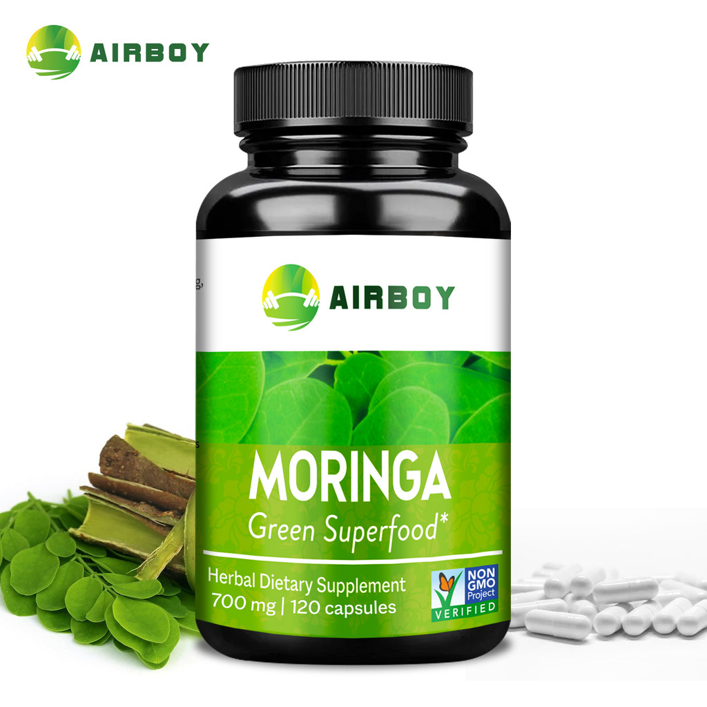 Moringa Capsules Organic - Moringa Supplements - Green Superfoods, Moringa Leaf Capsules, Pure ...