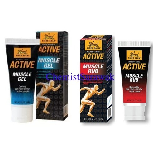 TIGER BALM ACTIVE MUSCLE GEL / RUB Pain Muscle / Shoulder Pain 60g ...