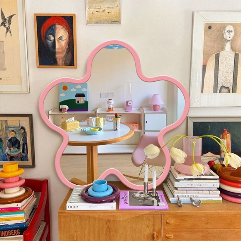 FREE Shipping WindSing Flower-Shaped Mirror Decorative Hanging Wall ...