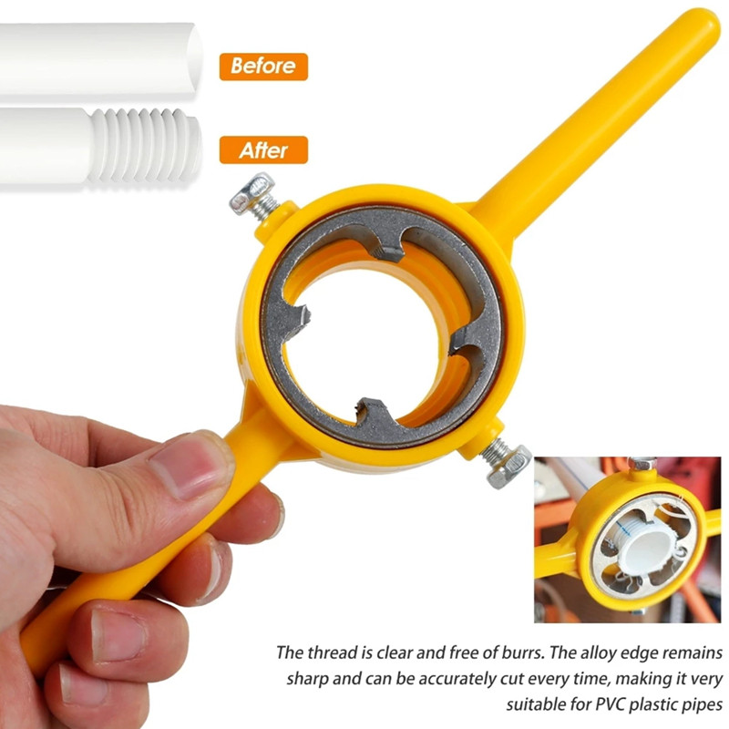 QJS 6Pcs/Set Pipe M10 Threading Tool PVC Thread Maker 1/2 3/4 1 Inch ...