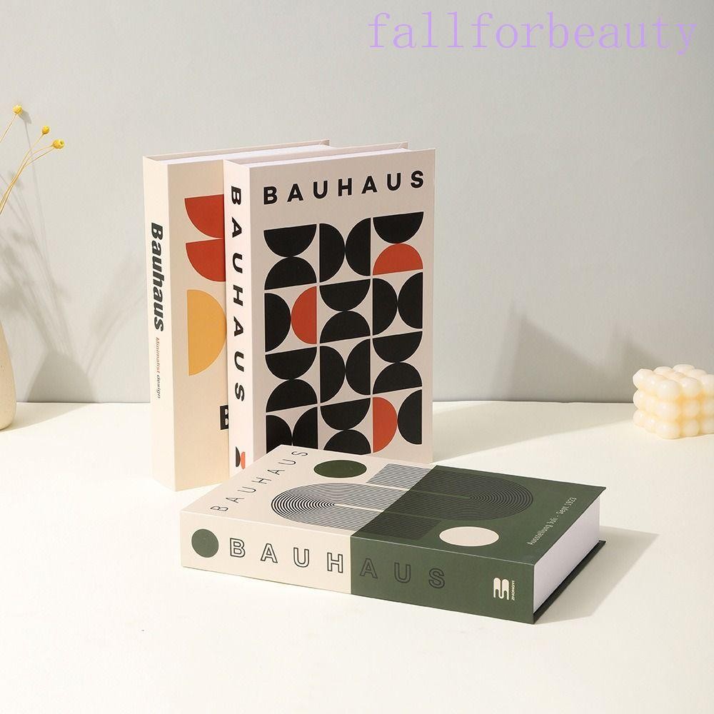 FALLFORBEAUTY Graphic Simulated Books, Nordic Style Paper Craft Fake ...