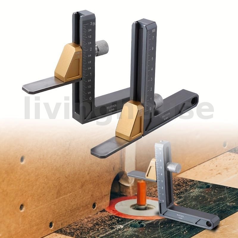 11.11 Aluminum Alloy Height Gauge Adjustable Table Saw Depth Measuring ...