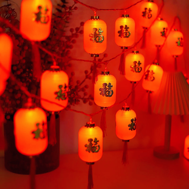 2025 CNY Solar Lantern Chinese New Year Lantern String LED String Light ...