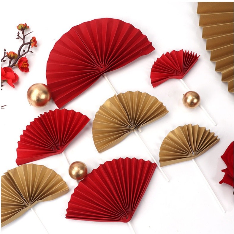 Decorative paper fans CNY | Shopee Malaysia