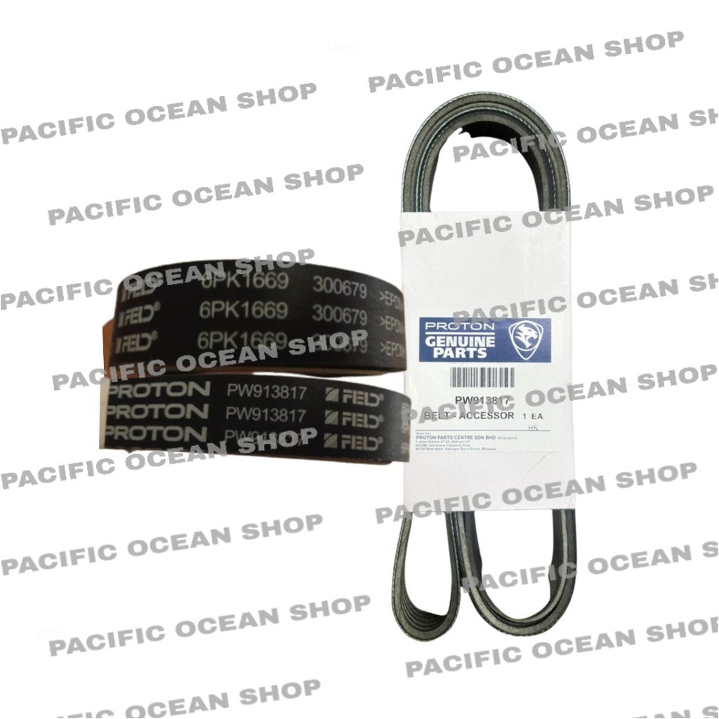 ORIGINAL FAN BELT PROTON BLM FLX PREVE CFE EXORA BOLD TURBO IRIZ ...