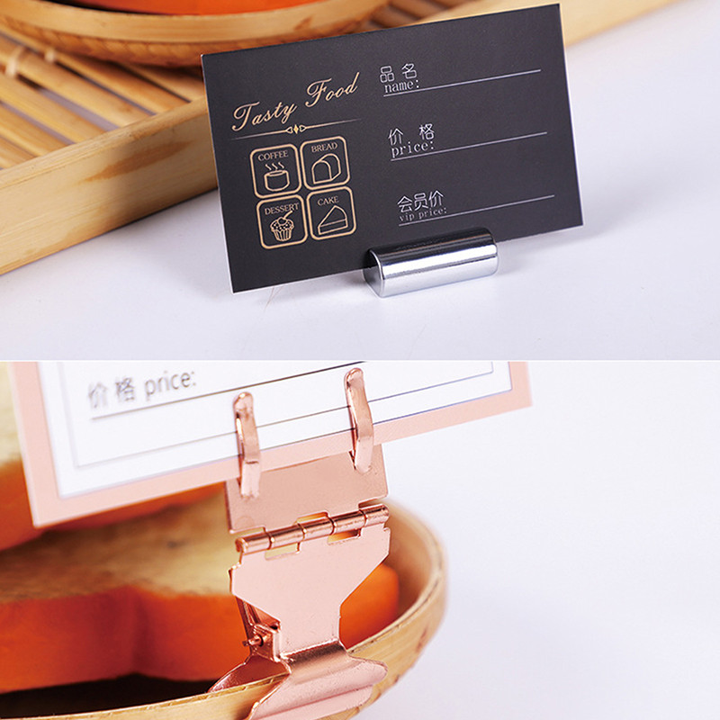 [MMBB] Cake Metal Clip Shelf Edge Sign Holder Food Label Display Stand ...