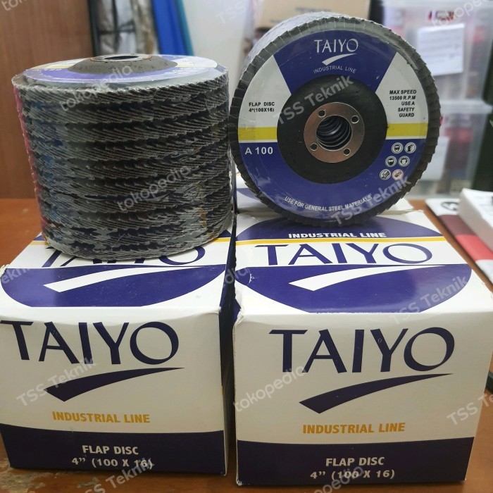 Fj78mc STACKING SANDPAPER / FLAPDISC TAIYO 4" PER BOX | Shopee Malaysia